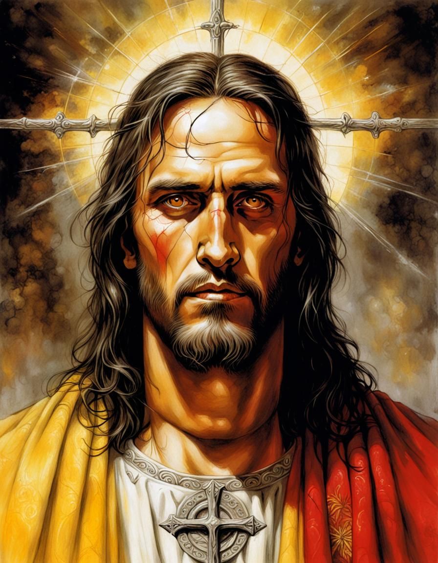 Portrait of Jesus Christ - AI Generated Artwork - NightCafe Creator