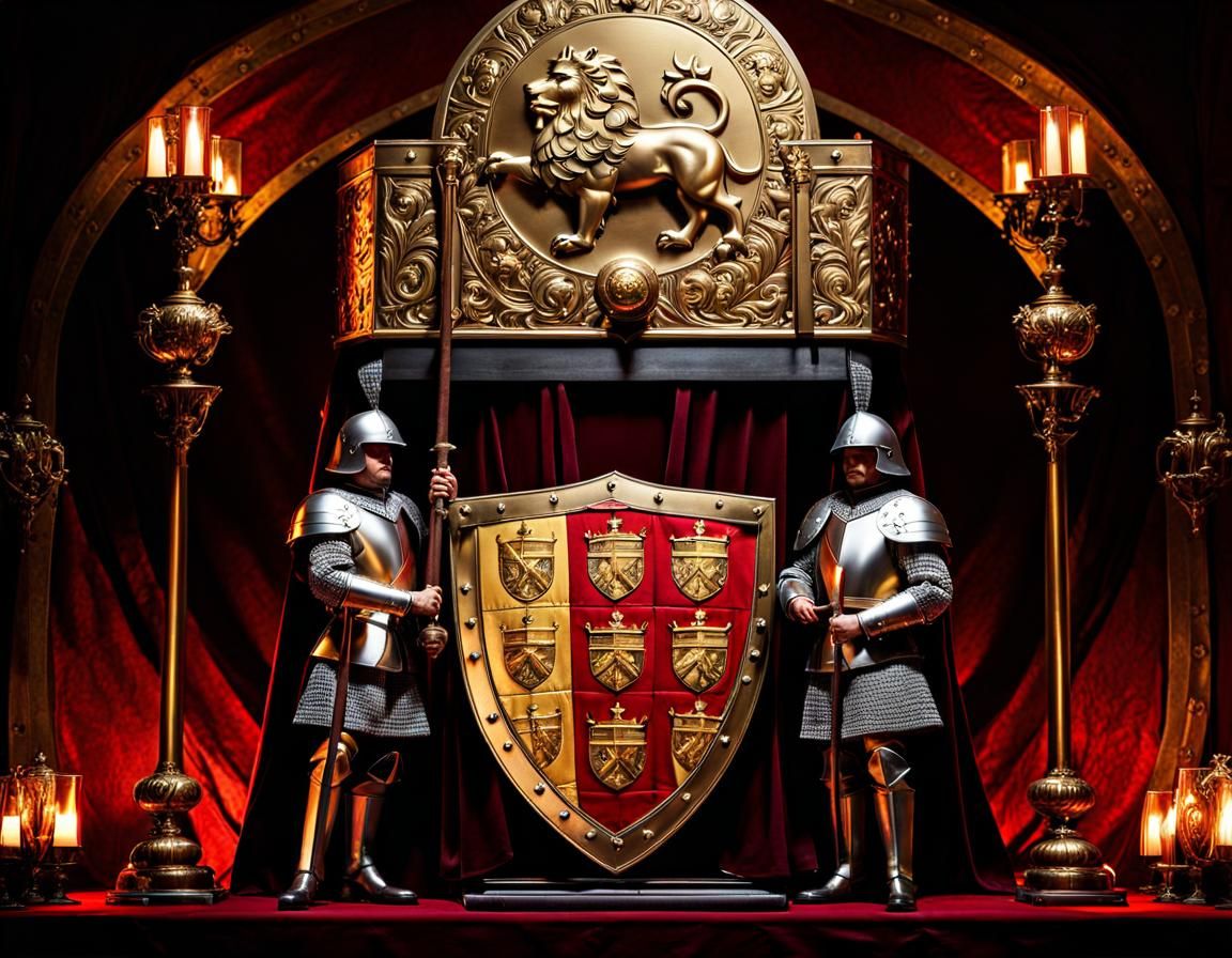 Medieval guards of the Royal Shield