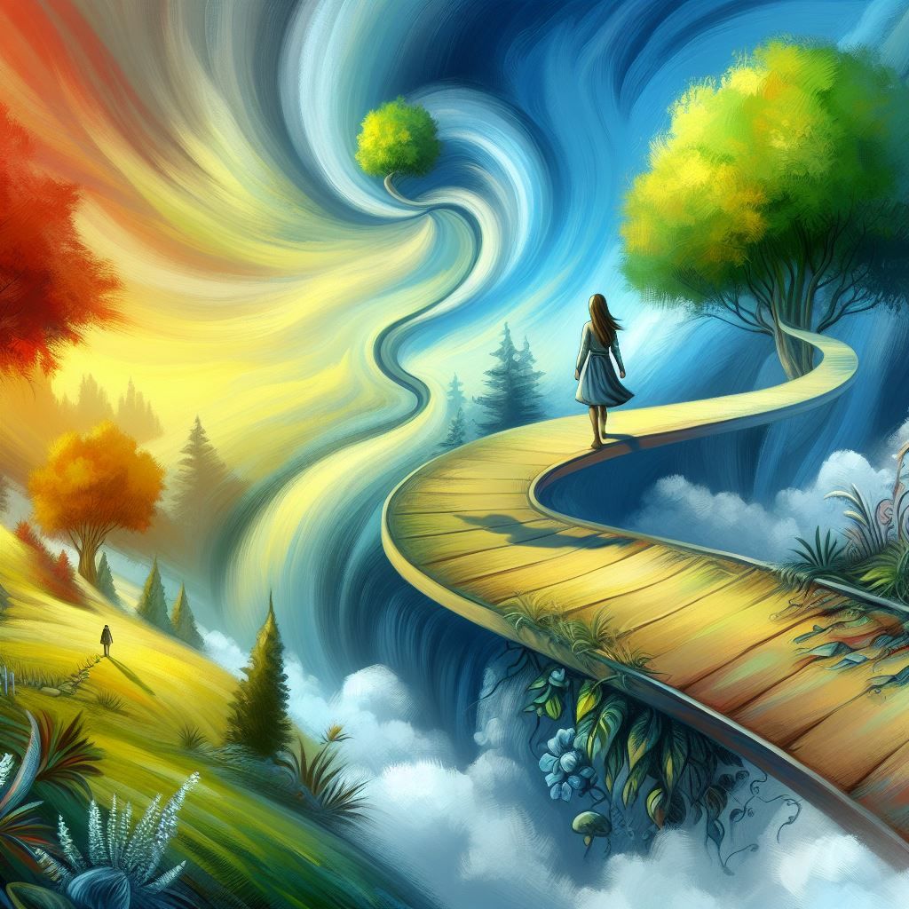 Walk your own path - AI Generated Artwork - NightCafe Creator