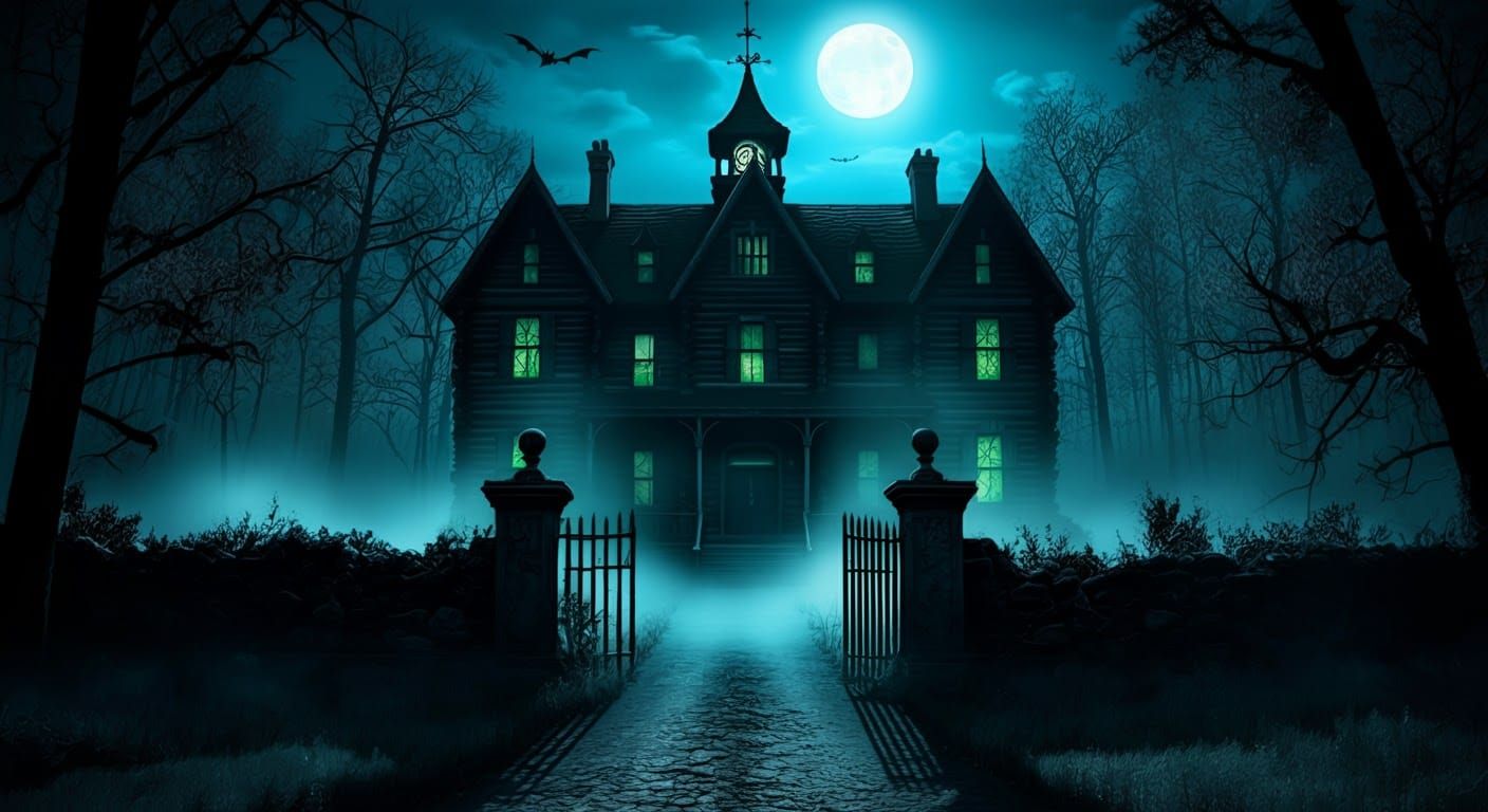 Creepy old manor. - Creepy old manor.