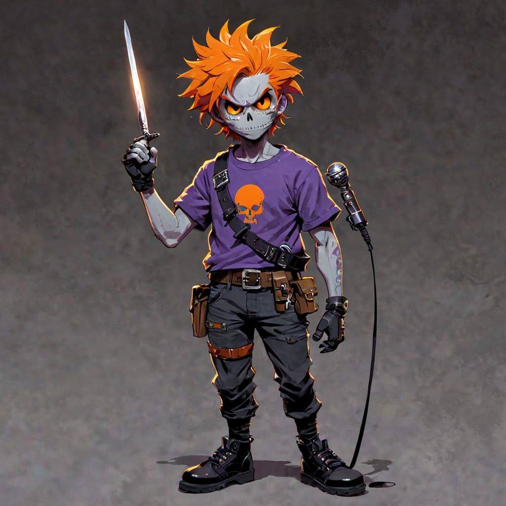 Cyberpunk Anti-Hero Piconjo Emerges in Muted Color... - AI Art