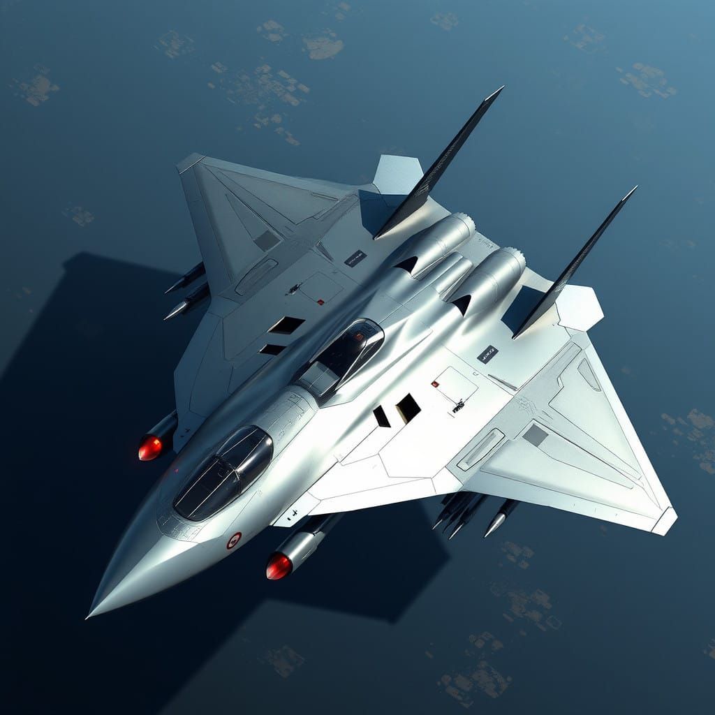 aircraft concept - Cyberpunk Fighter Jet Concept with Advan...