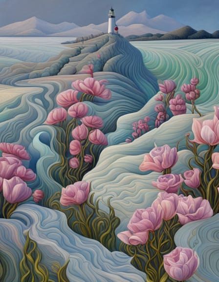 "Intricately hyperdetailed flowing swirling tessellated painting of ...