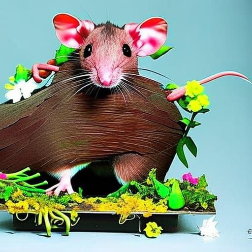 RatPlant #8 - AI Generated Artwork - NightCafe Creator