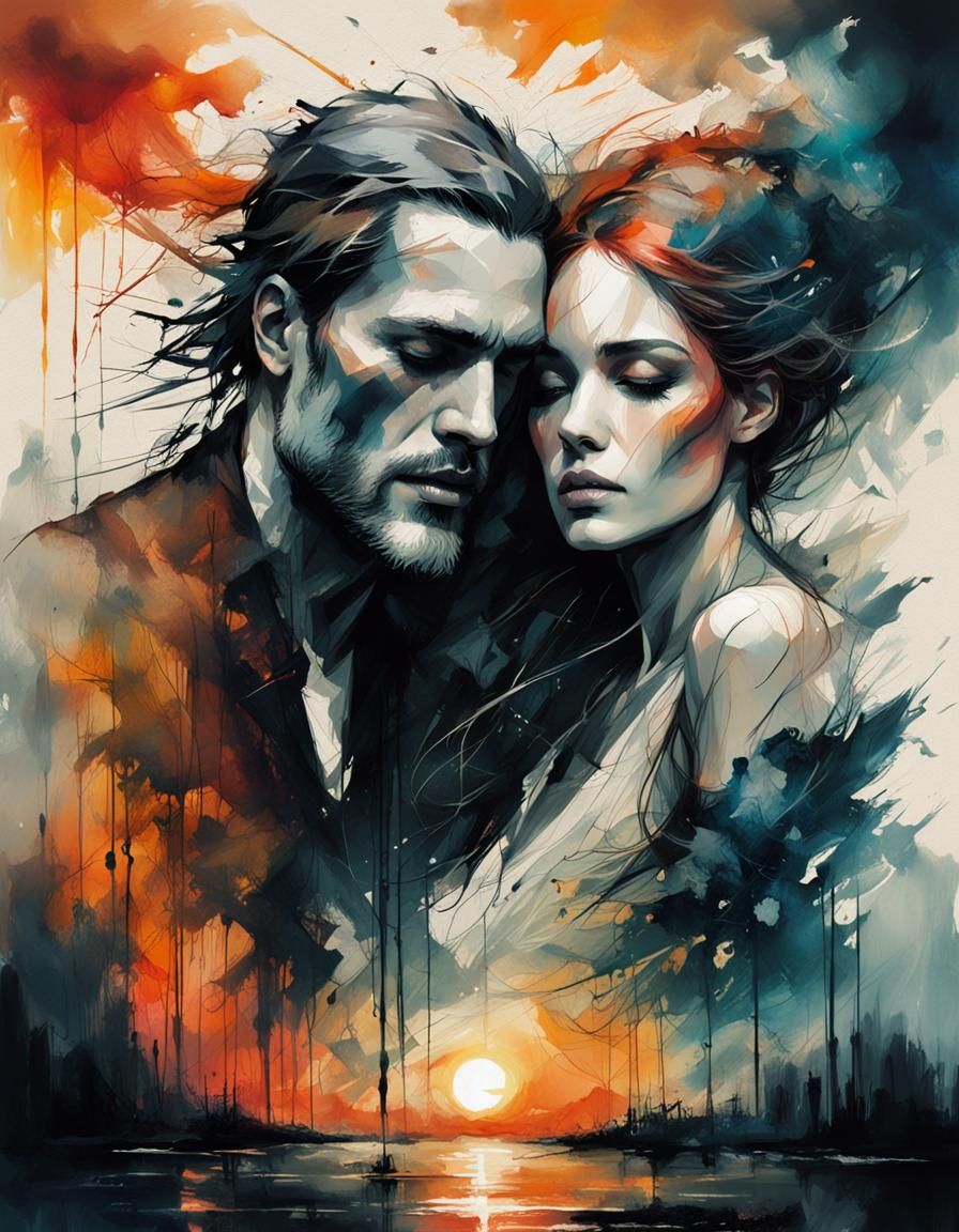 Lovers' Lament - AI Generated Artwork - NightCafe Creator