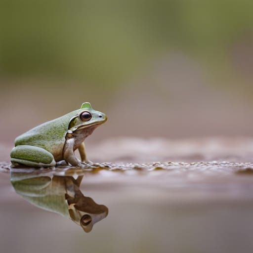 frog reflections - AI Generated Artwork - NightCafe Creator