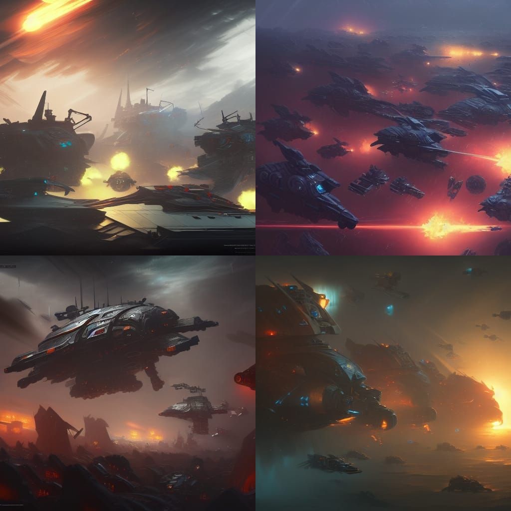 Tau Fleet, Warhammer 40k, Warhammer 40000 : r/nightcafe