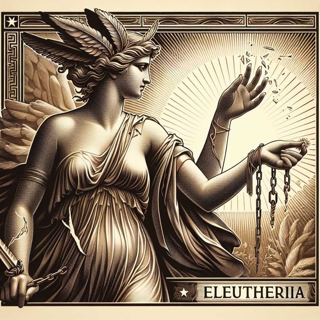 Eleutheria personification of, liberty. - AI Generated Artwork - NightCafe Creator