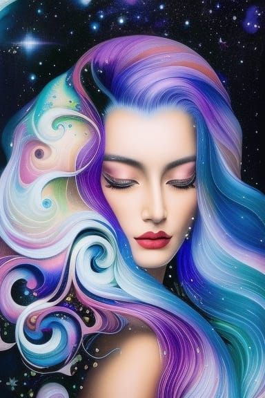 the space lady - AI Generated Artwork - NightCafe Creator