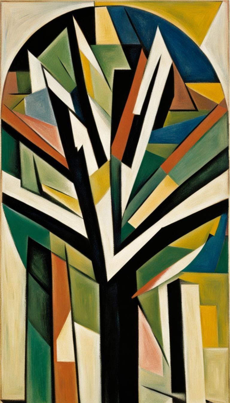 Tree by Albert Gleizes - AI Generated Artwork - NightCafe Creator