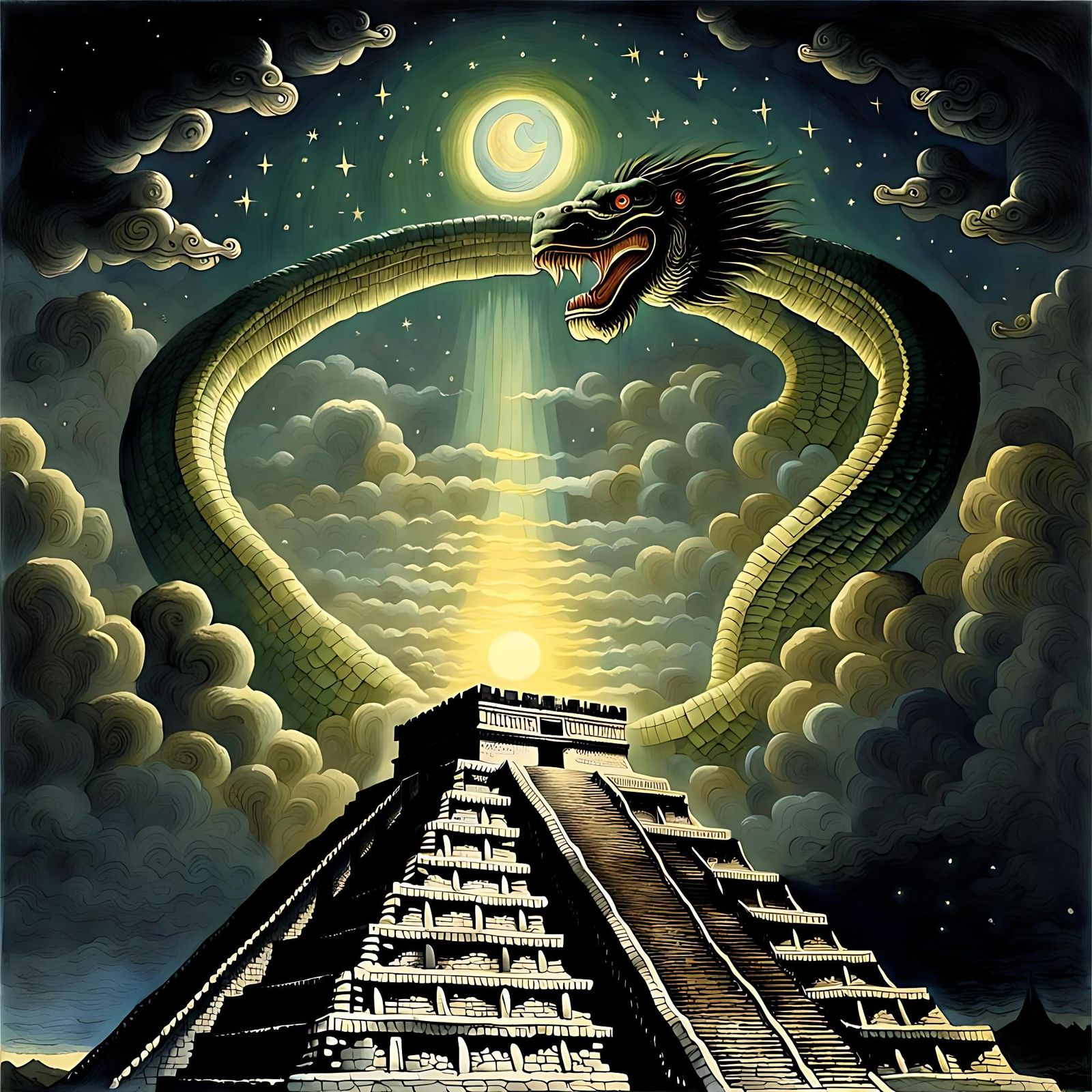 Kukulcan - AI Generated Artwork - NightCafe Creator