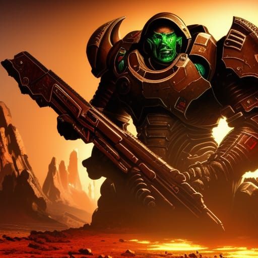 The doom slayer - AI Generated Artwork - NightCafe Creator