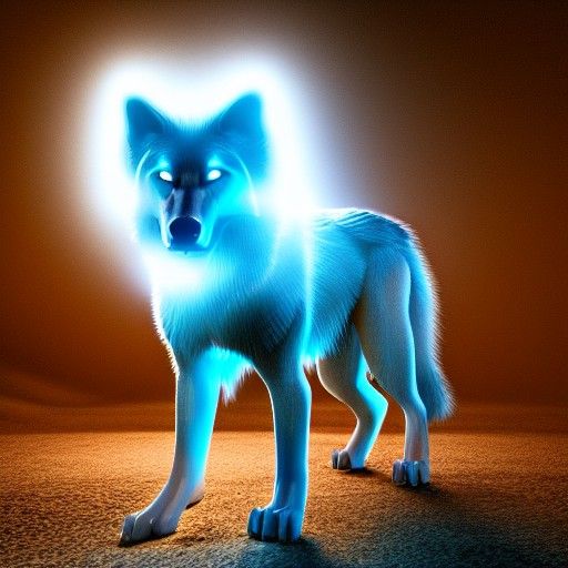 Electro wolf - AI Generated Artwork - NightCafe Creator