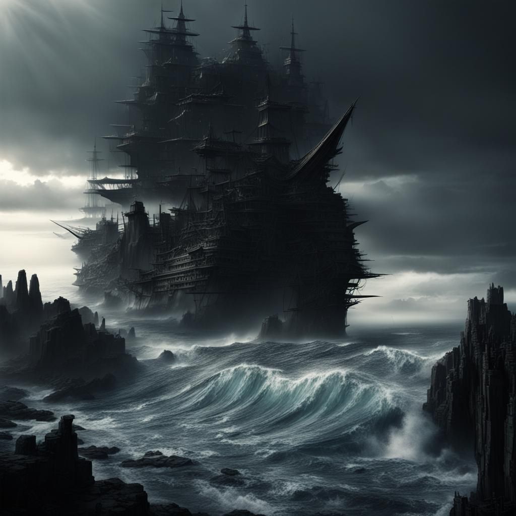 black ocean - AI Generated Artwork - NightCafe Creator