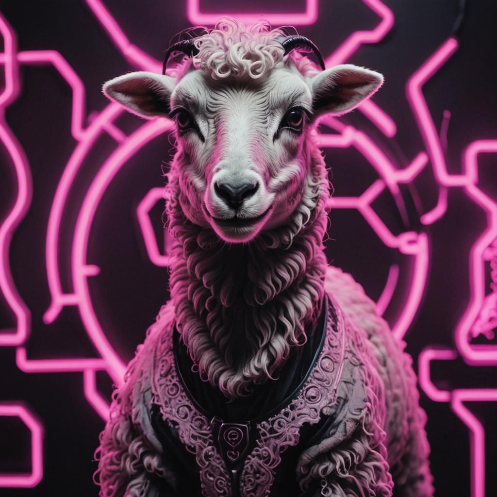 Goth Lamb - AI Generated Artwork - NightCafe Creator