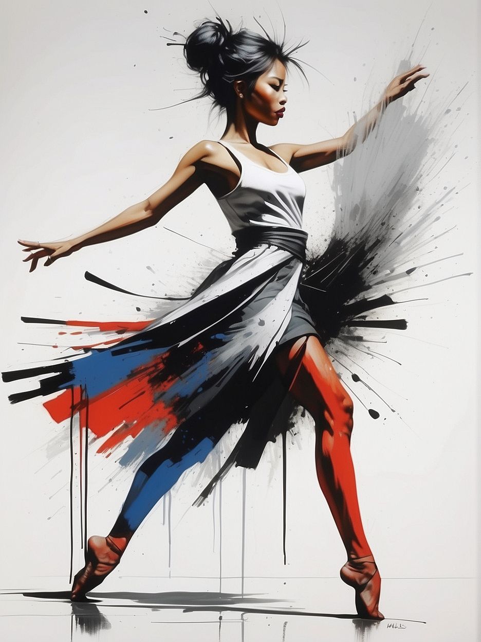 Woman in motion - AI Generated Artwork - NightCafe Creator