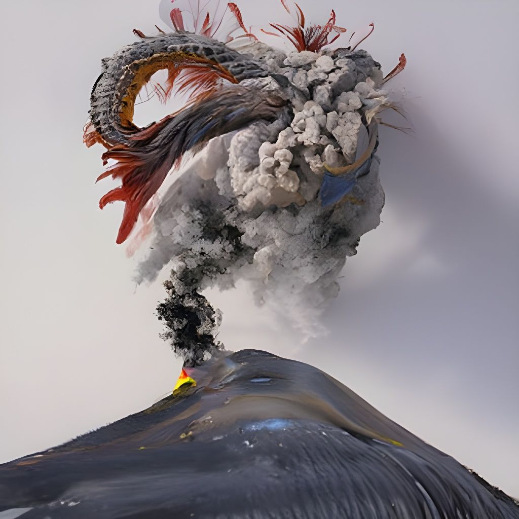 Volcano Erupting - AI Generated Artwork - NightCafe Creator