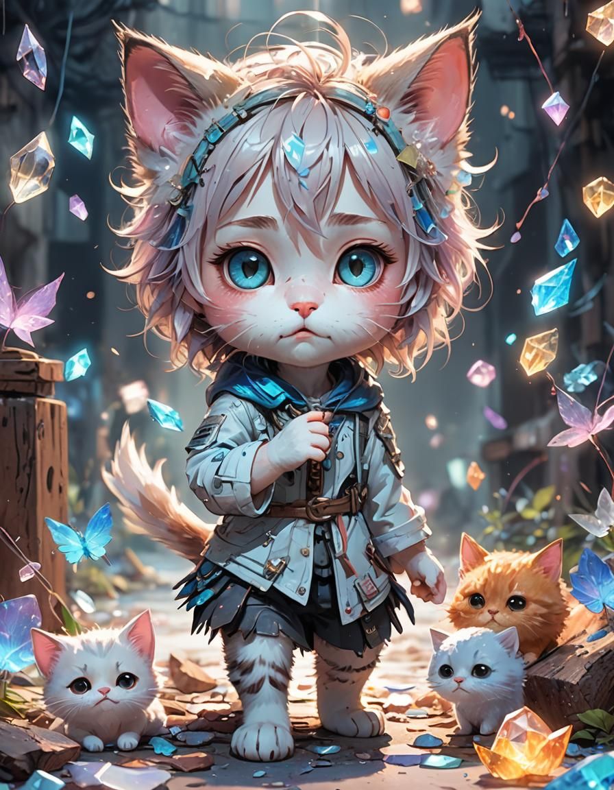 Cute cat - AI Generated Artwork - NightCafe Creator