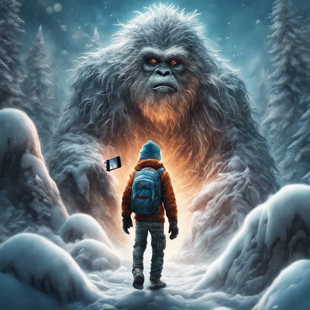 Meeting the Yeti - AI Generated Artwork - NightCafe Creator