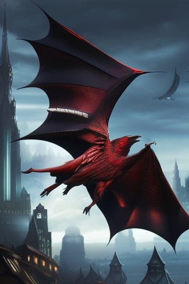 Vampire Bird - AI Generated Artwork - NightCafe Creator