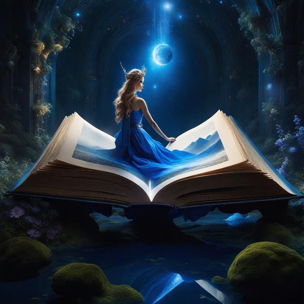 she lives in a fantasy world - 4 - AI Generated Artwork - NightCafe Creator