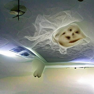 ceiling ghost - AI Generated Artwork - NightCafe Creator