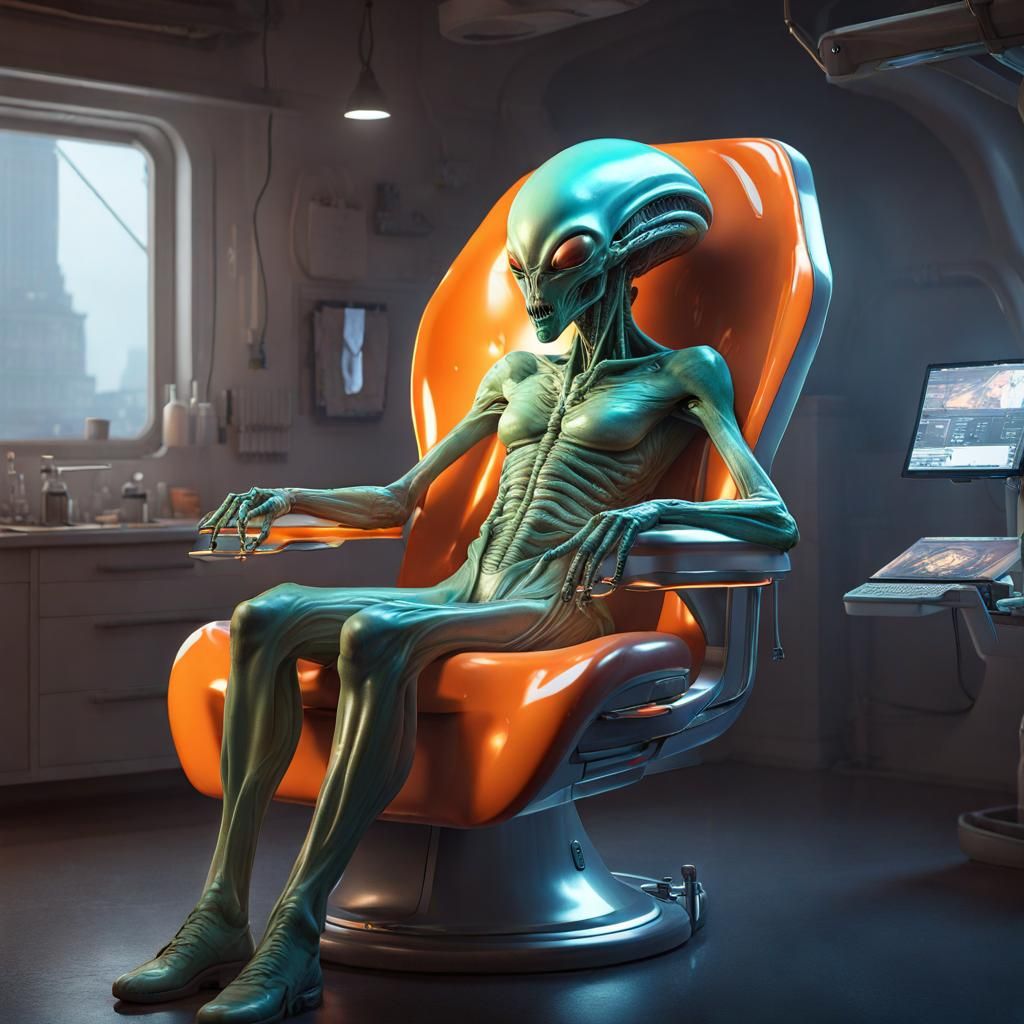 Alien with really cool shoes - AI Generated Artwork - NightCafe Creator