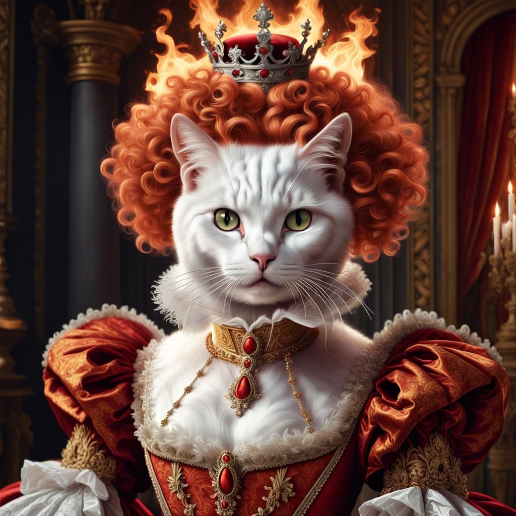Her Catness Elizabeth I. - AI Generated Artwork - NightCafe Creator