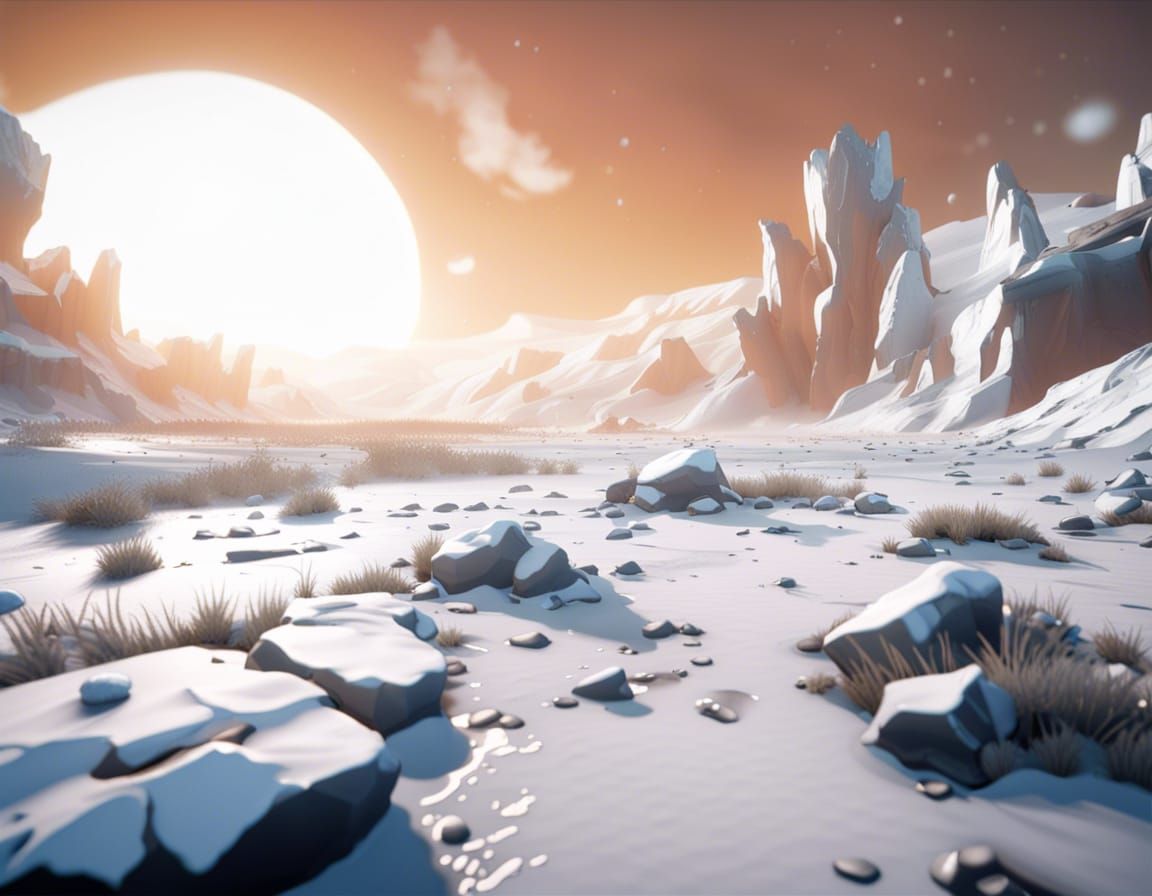 Frostland - AI Generated Artwork - NightCafe Creator