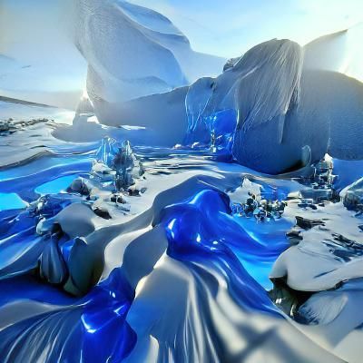 Ice Desert - AI Generated Artwork - NightCafe Creator