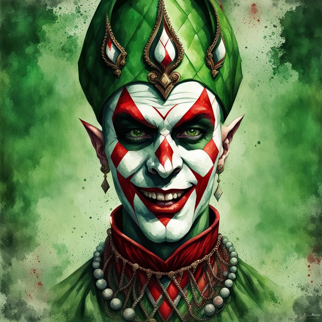 Sinister Royal Jester - AI Generated Artwork - NightCafe Creator