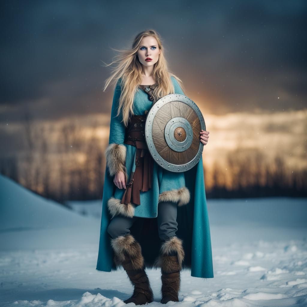 Viking warrior woman - AI Generated Artwork - NightCafe Creator