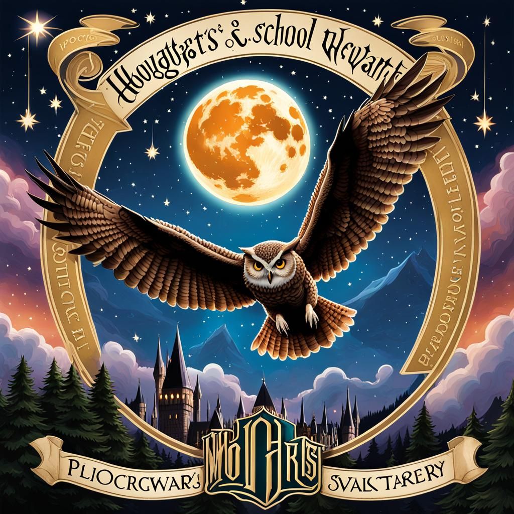 A magical postcard from Hogwarts School of Witchcraft and Wizardry ...