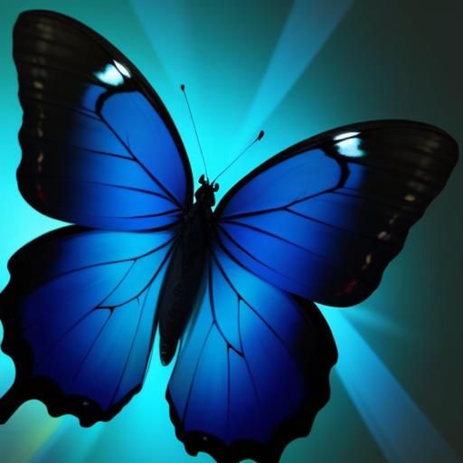 Realistic Menelaus Blue morpho Butterfly& realistic vibes& iridescent vibes& shiny vibes ...