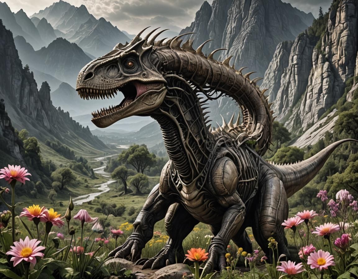 Weird AI version of T-rex - AI Generated Artwork - NightCafe Creator