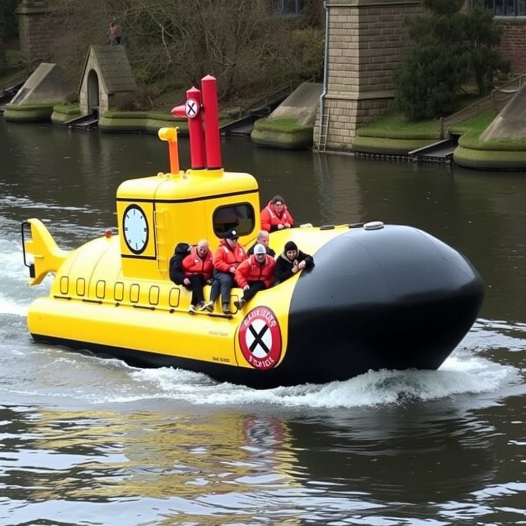 A submarine-themed raft won first prize at an annual Boxing Day race in ...