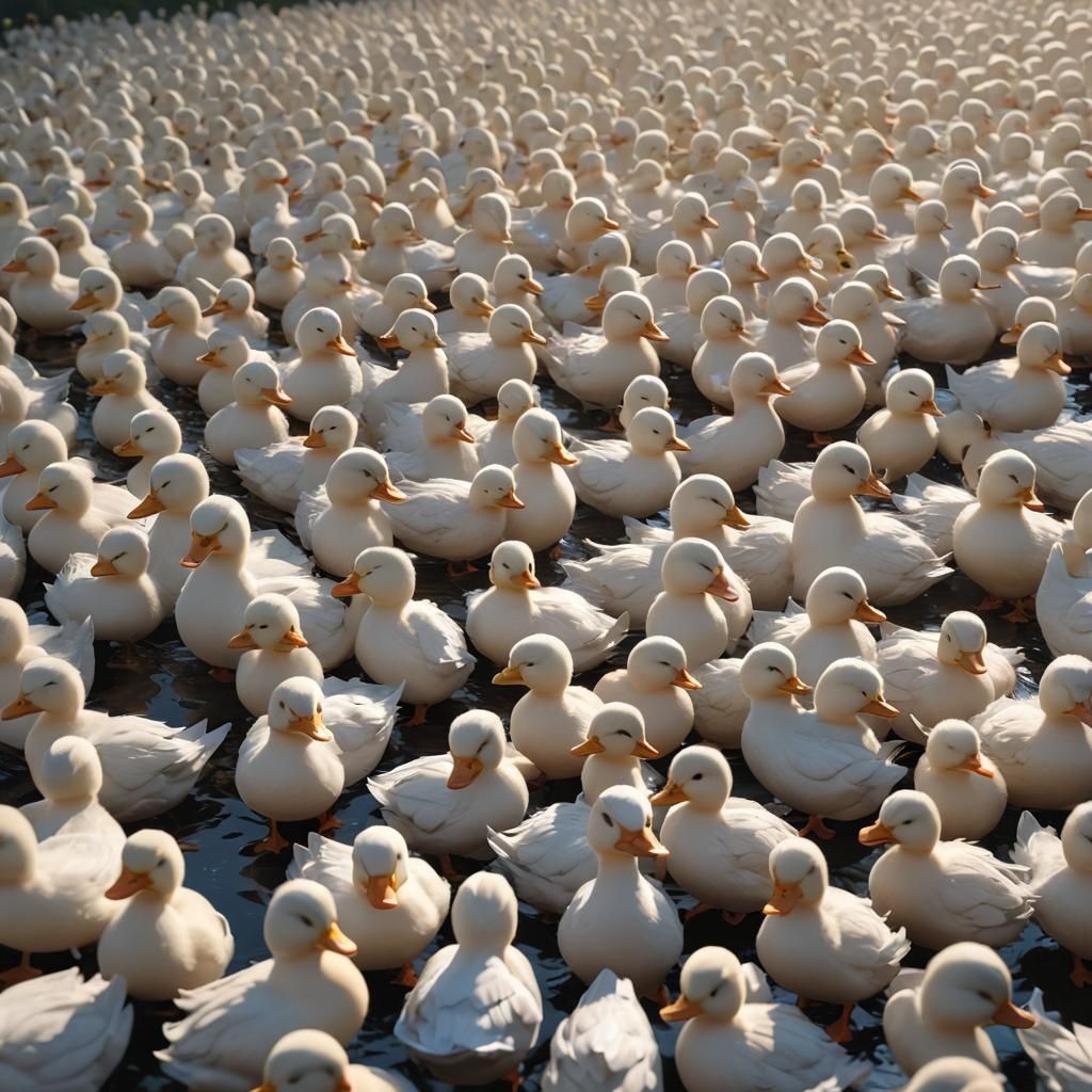 All of our Ducks in a Row - AI Generated Artwork - NightCafe Creator