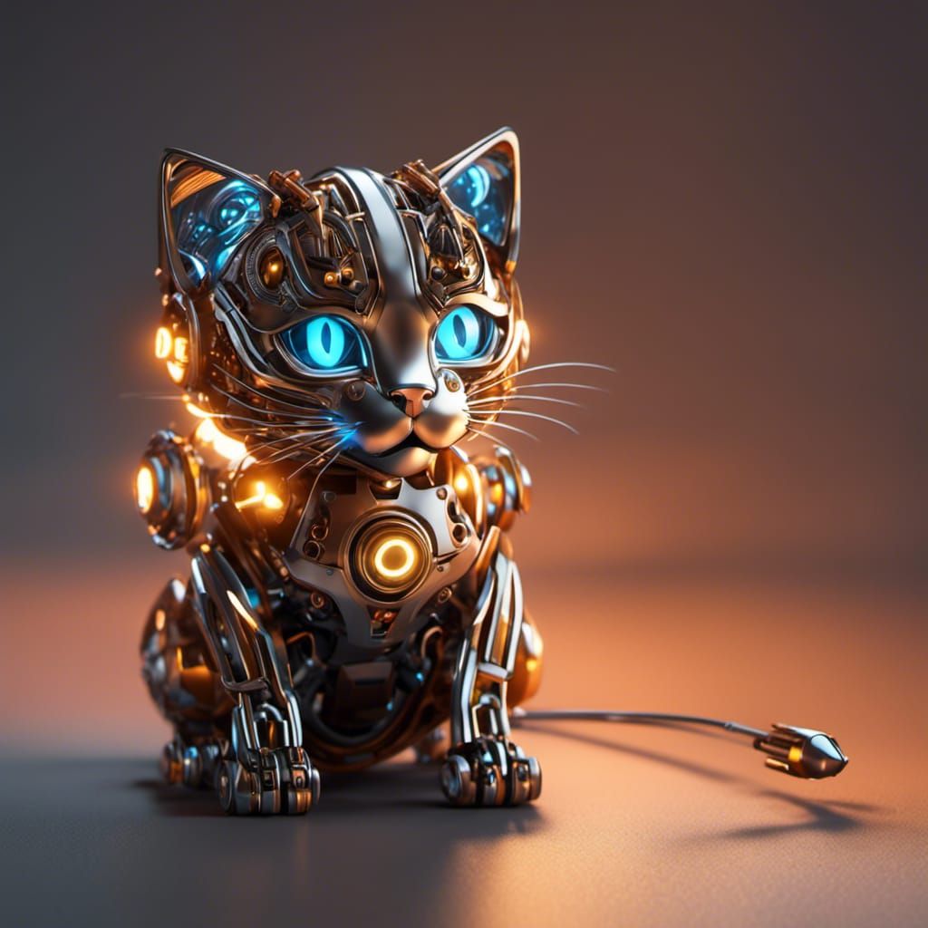 Kitty Bot - AI Generated Artwork - NightCafe Creator