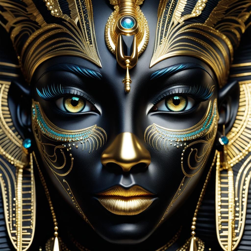 Gold-dust Sphinx - AI Generated Artwork - NightCafe Creator