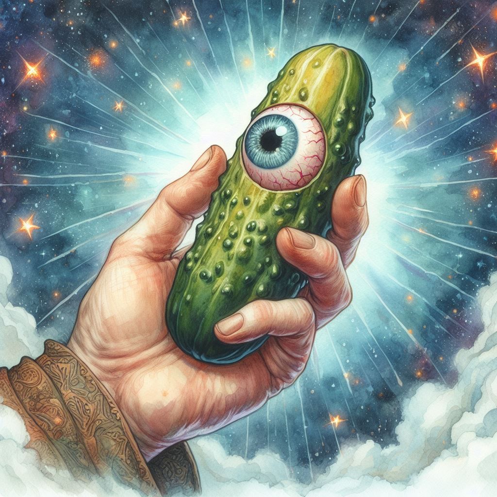 Then god said "Let there be one-eyed pickles!" - AI Generated Artwork ...