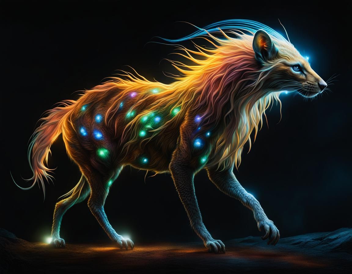 Fantasy light creature IV - AI Generated Artwork - NightCafe Creator