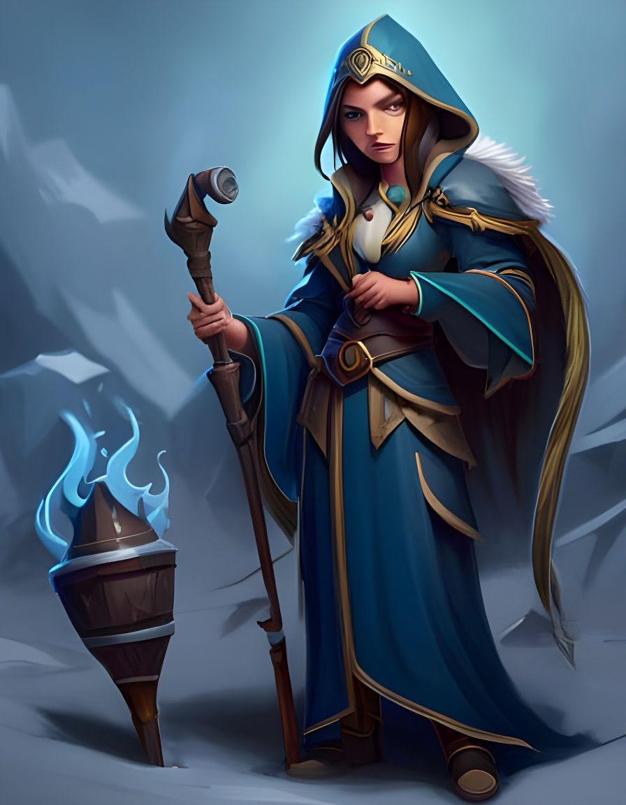 Frost Mage - AI Generated Artwork - NightCafe Creator