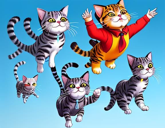 meowing flying wacky cats meowing flying wacky cats meowing flying ...