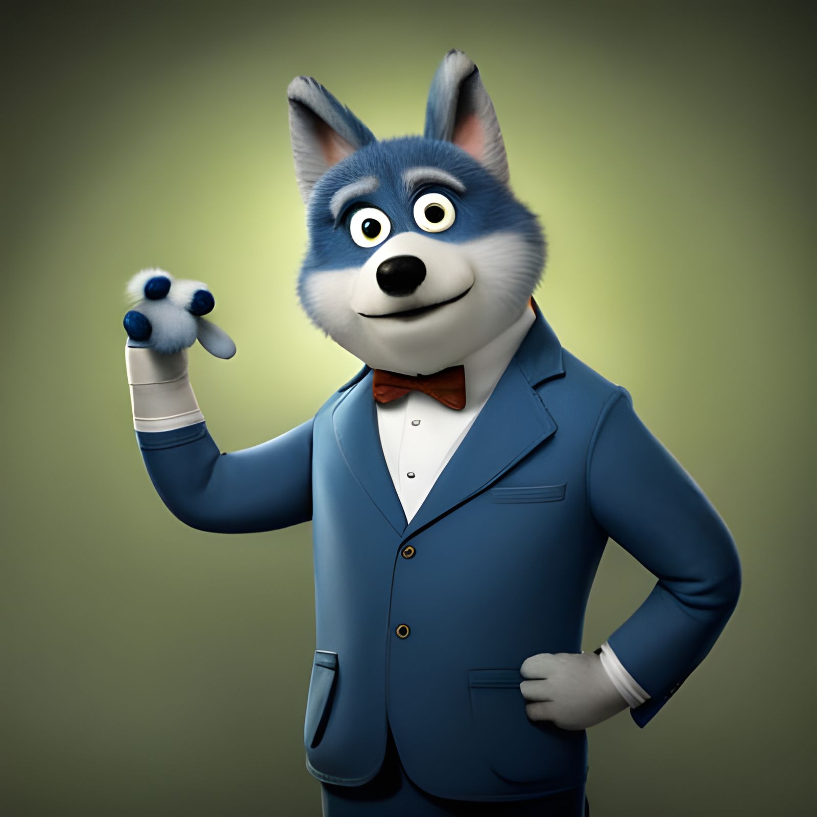 Bluey as a puppet; photorealistic; advertising image; photography ...