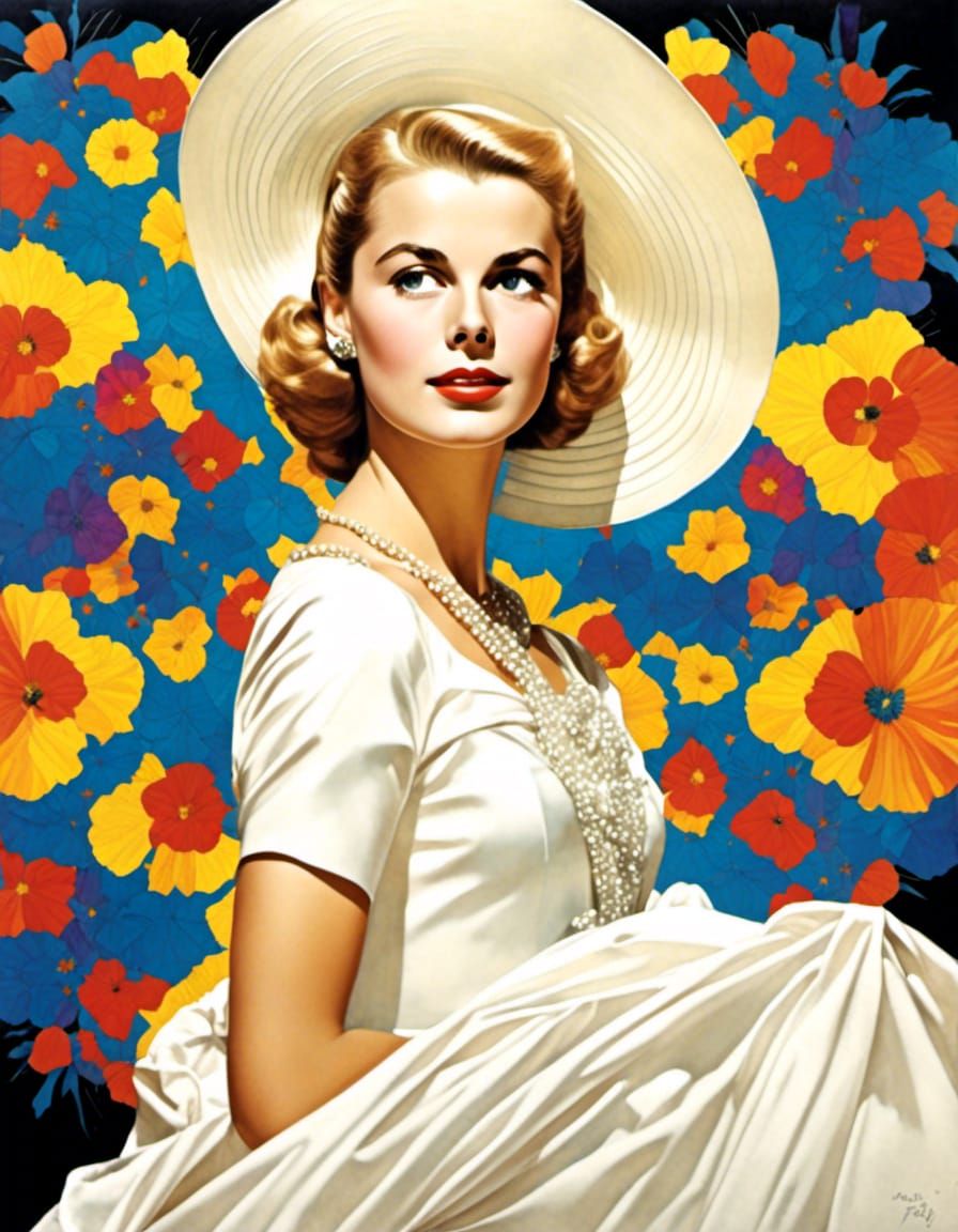 Grace Kelly - AI Generated Artwork - NightCafe Creator