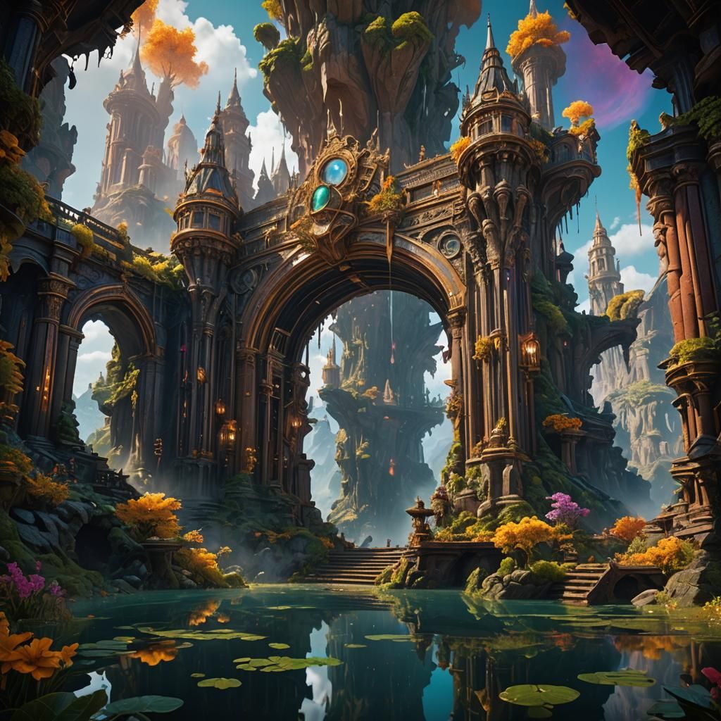 boundless possibilities of the reflective realm - AI Generated Artwork ...