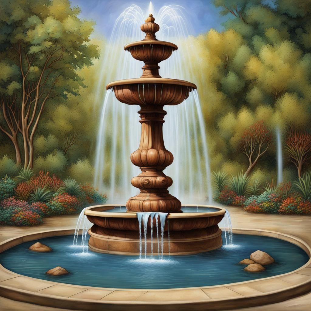 Fountain of youth - AI Generated Artwork - NightCafe Creator