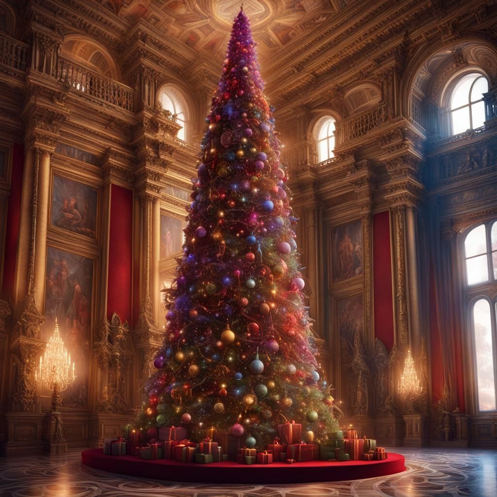 Christmas Tree - AI Generated Artwork - NightCafe Creator
