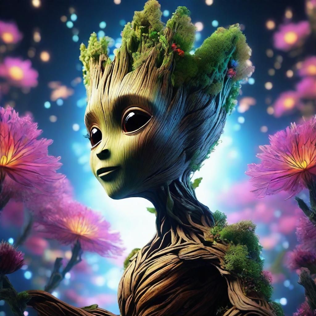 Groot - AI Generated Artwork - NightCafe Creator