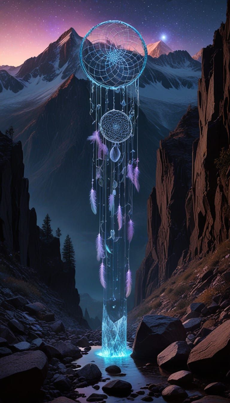 Surreal Reality Unfolds in Glowing, Shapeless Ener... - AI Art